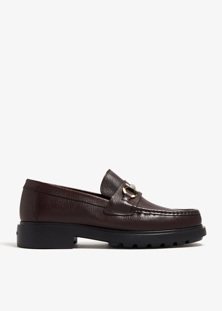 Ferragamo Duglas loafers for Men - Brown in UAE | Level Shoes