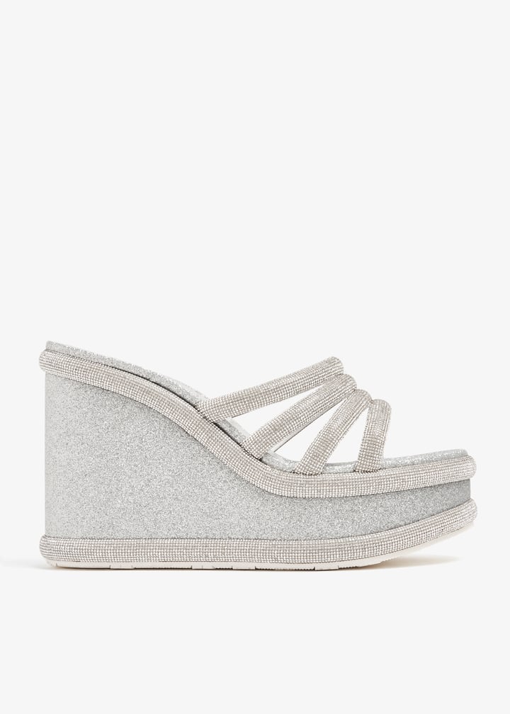Casadei Zeppa wedges for Women - Silver in UAE | Level Shoes