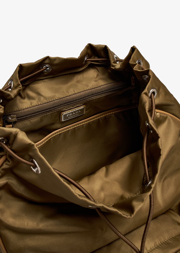 prada backpack men brown