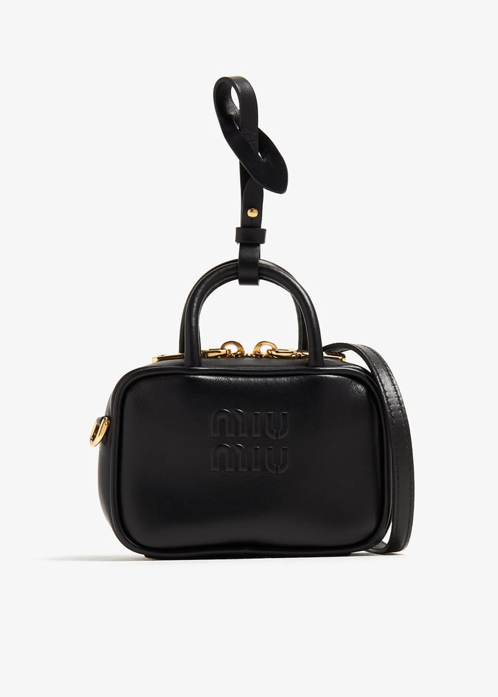 Miu Miu Leather micro bag for Women - Black in UAE | Level Shoes
