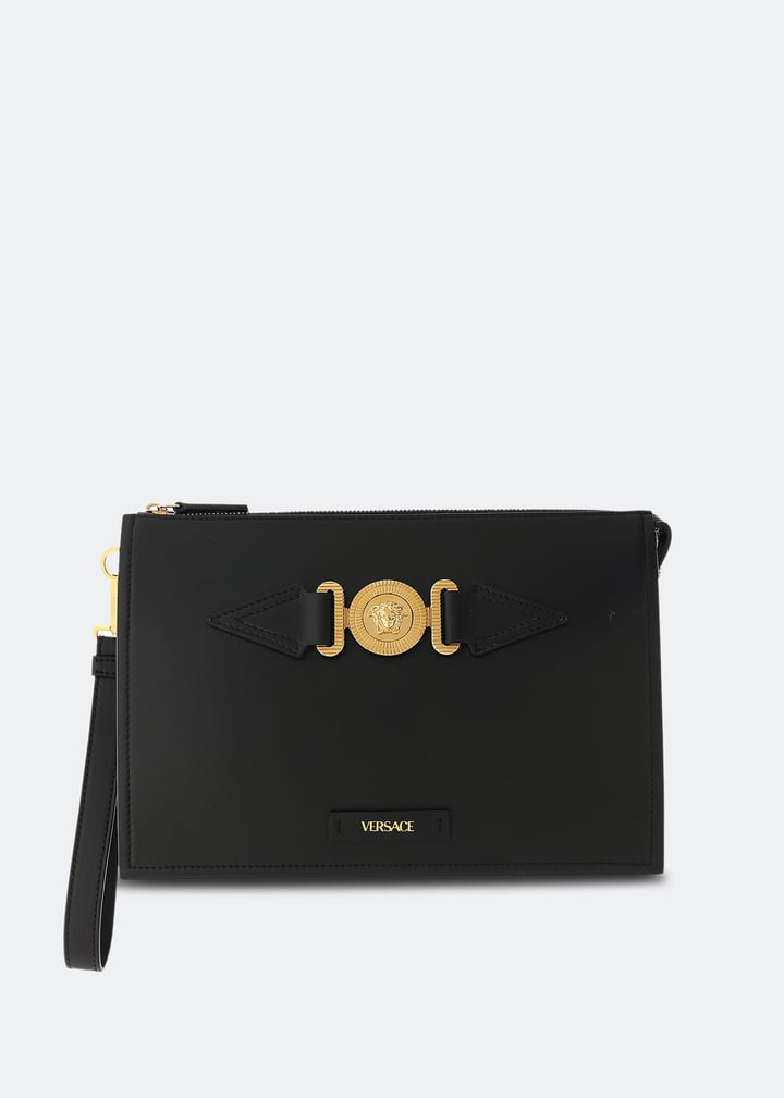 Versace Medusa biggie pouch for Men - Black in Bahrain | Level Shoes