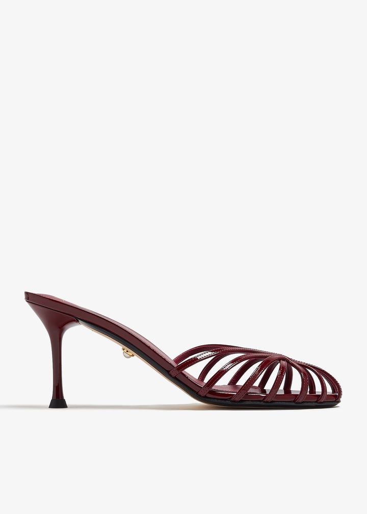 Alevì Milano Rachel mules for Women - Burgundy in UAE | Level Shoes