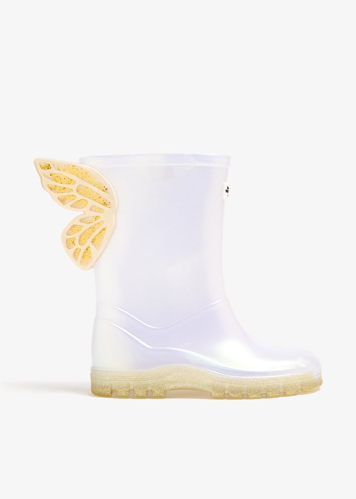 Sophia Webster Butterfly Welly boots for Girl - White in KSA | Level Shoes