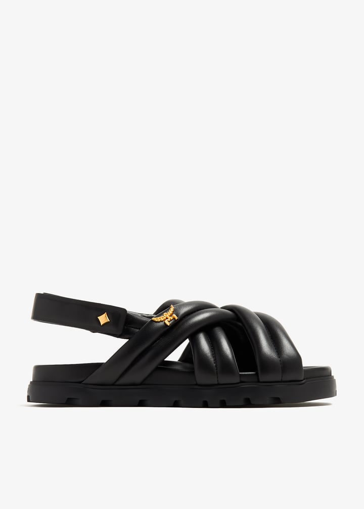 MCM Cross sandals for Women - Black in UAE | Level Shoes