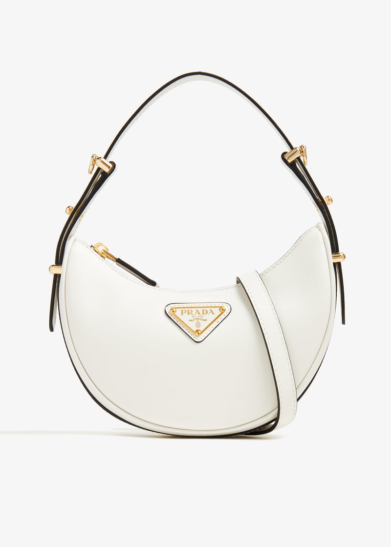 Prada Arqué leather mini shoulder bag for Women - White in KSA | Level ...