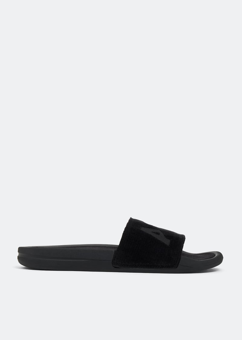 APL TechLoom velvet slides for Men - Black in KSA | Level Shoes