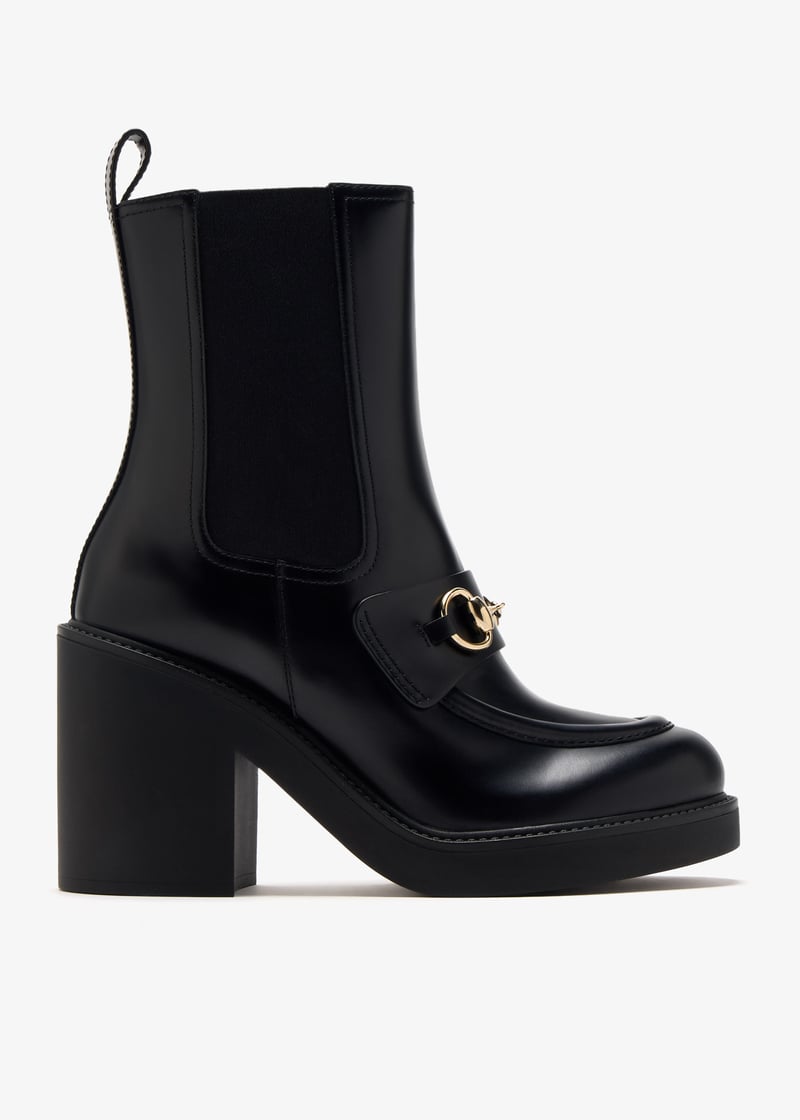 Gucci Horsebit ankle boot for Women - Black in UAE | Level Shoes