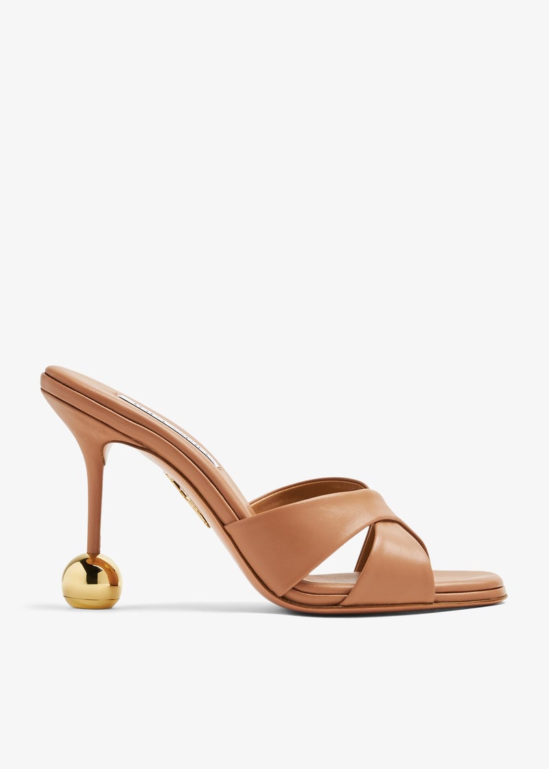 Aquazzura Darling 95 mules for Women - Brown in KSA | Level Shoes