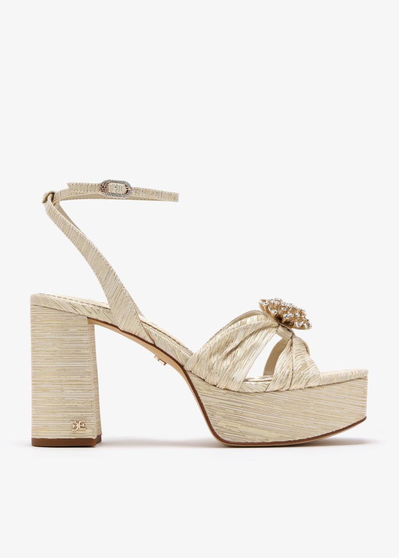 Sam Edelman Janelle platform sandals for Women - Gold in Qatar | Level ...
