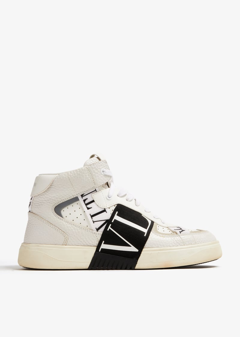 Valentino Garavani Pre-Loved VLTN high-top sneakers for Men - White in ...
