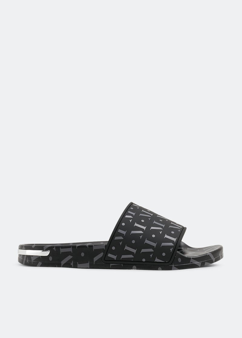 Mallet Mono slides for Men - Black in UAE | Level Shoes